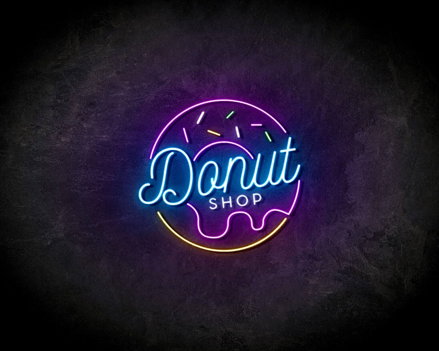 LED Neon Sign Donut shop - The Neon Company