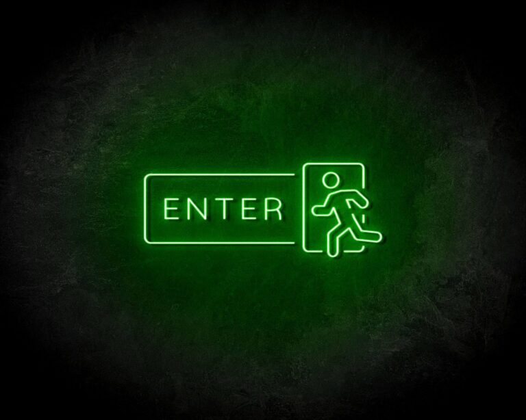 LED Neon Sign Enter - The Neon Company