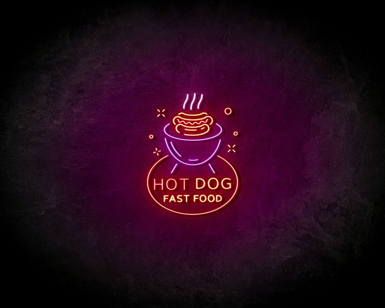 LED Neon Sign Hot Dog - The Neon Company