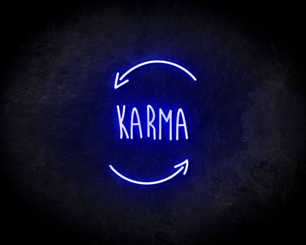 LED Neon Sign Karma - The Neon Company