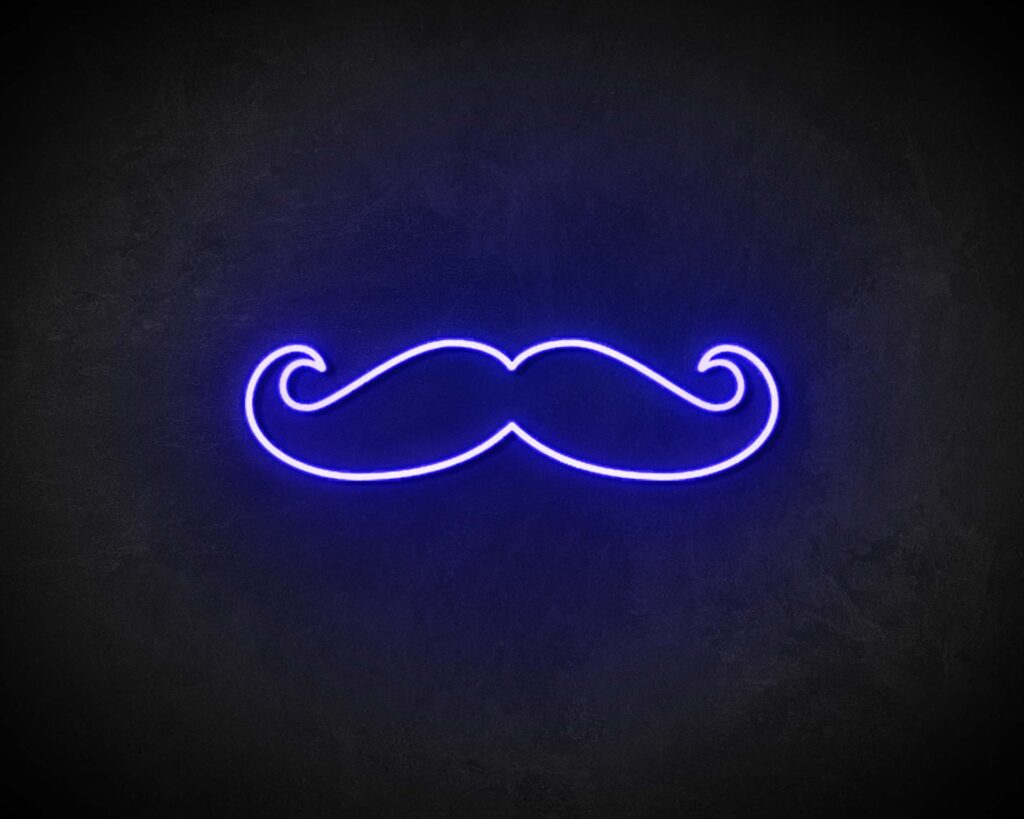 LED Neon Sign Moustache - The Neon Company