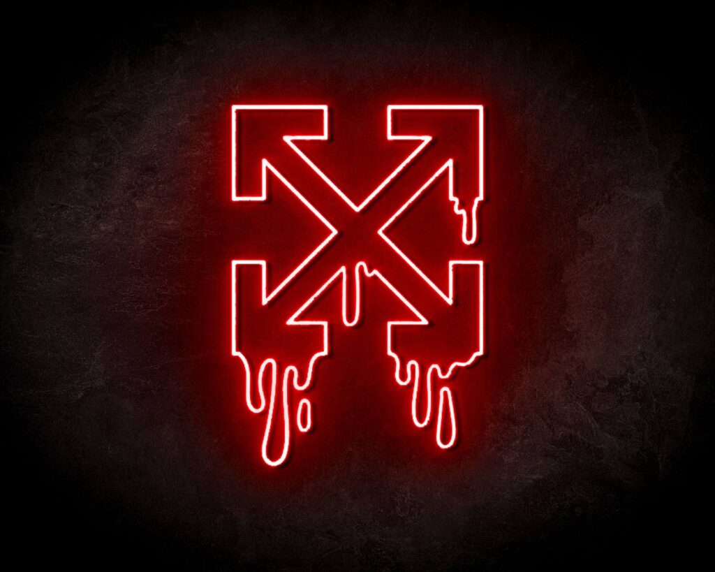 LED Neon Sign Off White Drip - The Neon Company