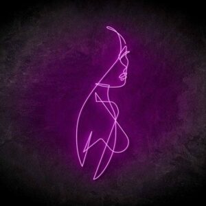 LED Neon Sign Line Art Women - The Neon Company