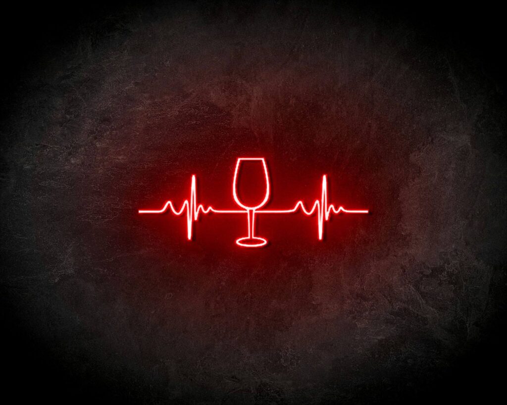 LED Neon Sign Wine Pulse - The Neon Company